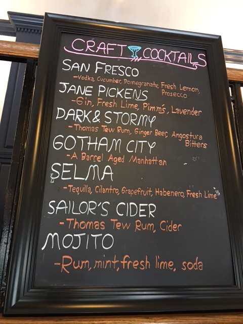 craft cocktail menu - What's Up Newp
