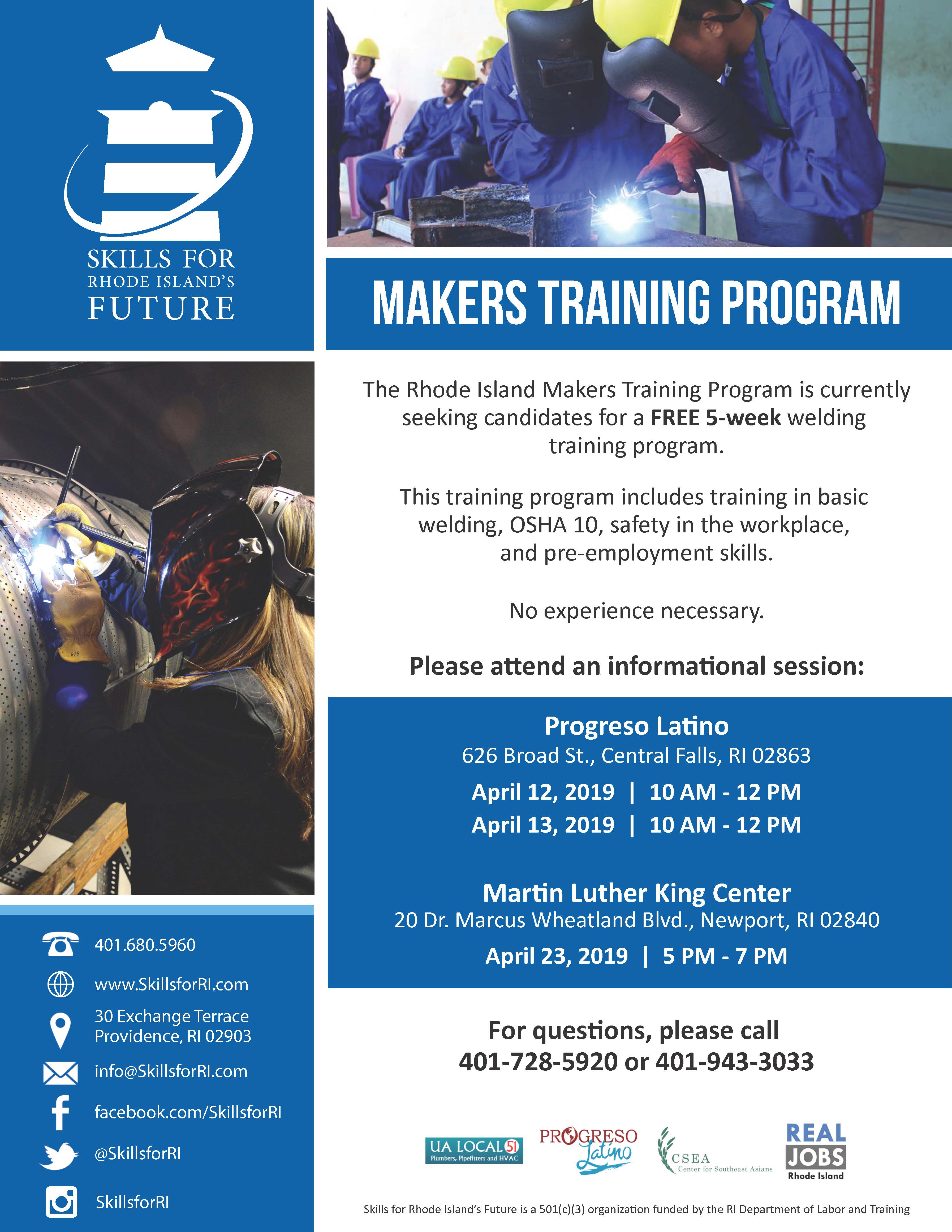RI Makers Training Program Flyer (3) - What's Up Newp