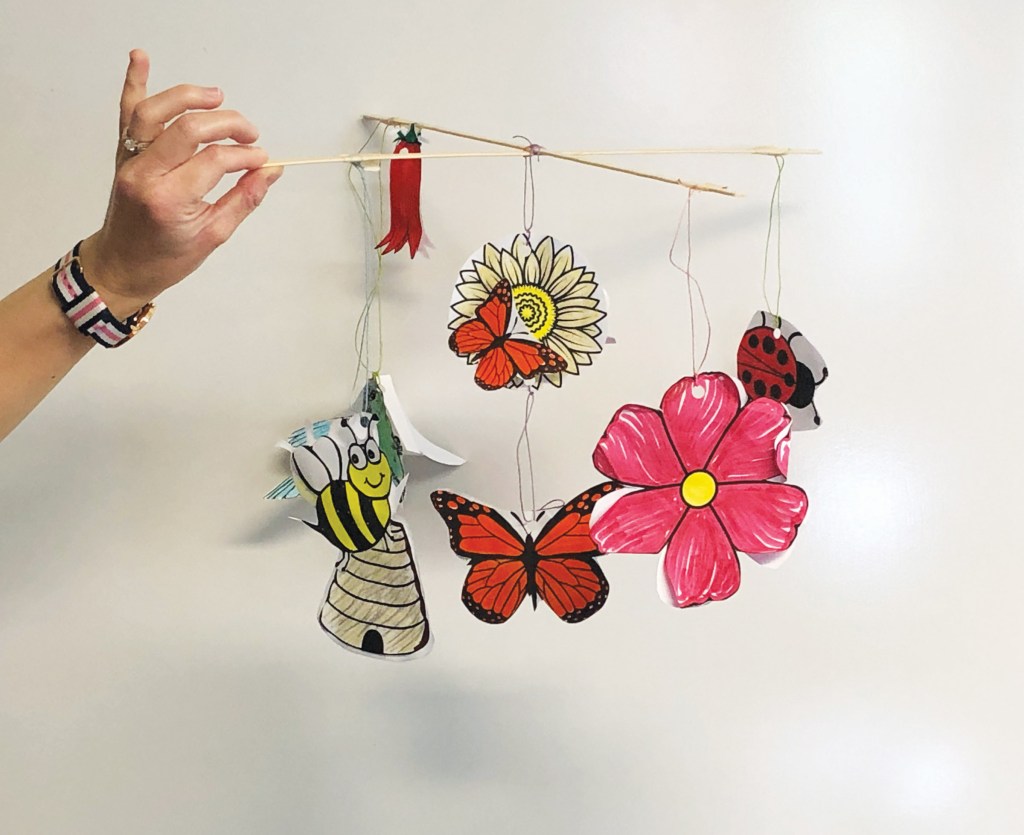 Pollinator Pop-Ups mobile craft - What's Up Newp