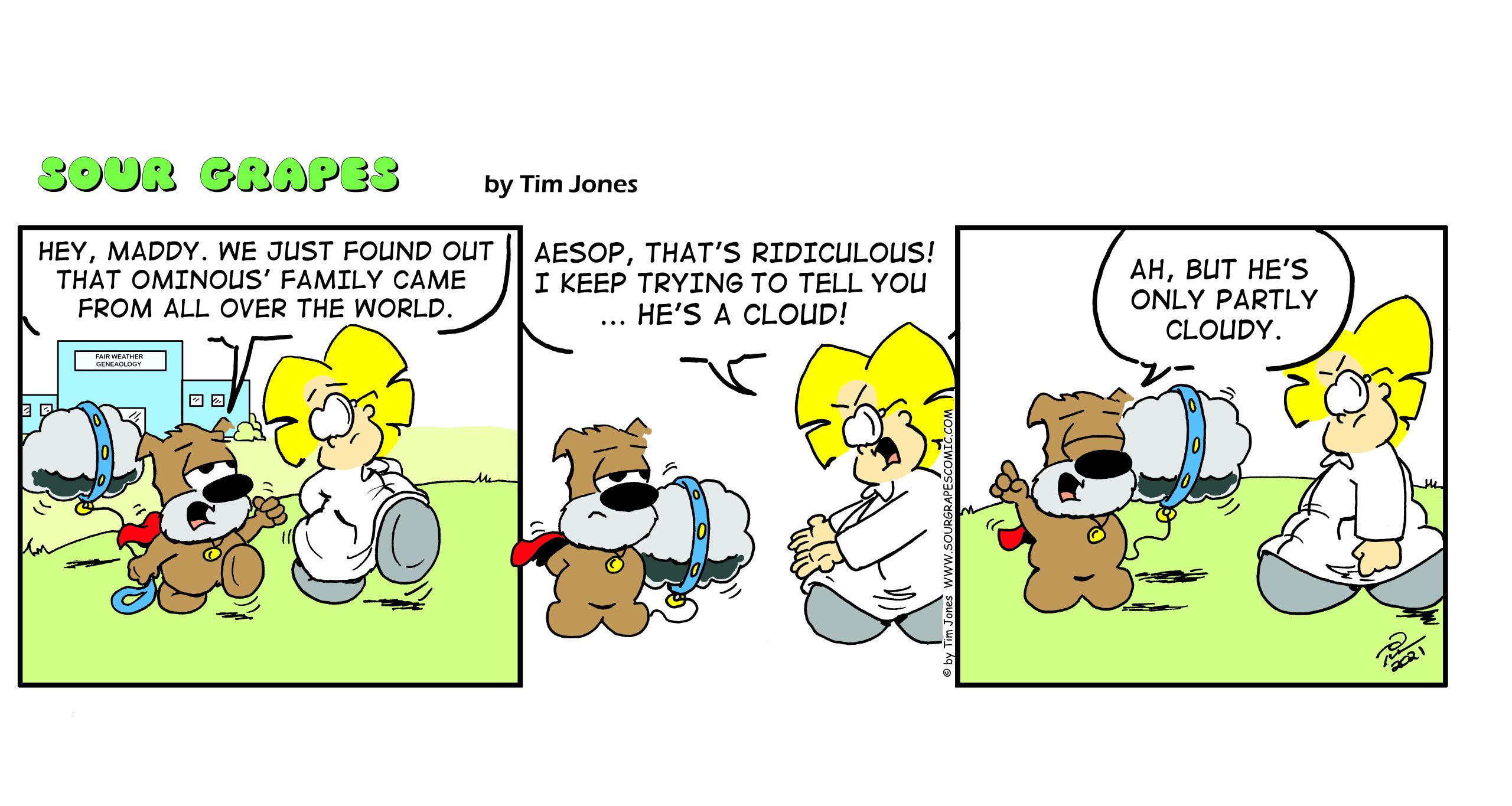 Comic - Sour Grapes: Partly Cloudy - What's Up Newp