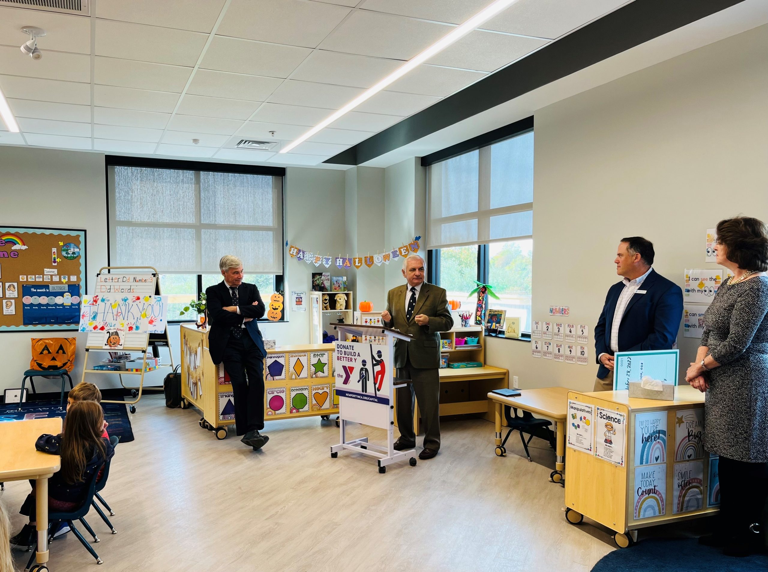 Senators Reed and Whitehouse visit Newport County YMCA, tour ...