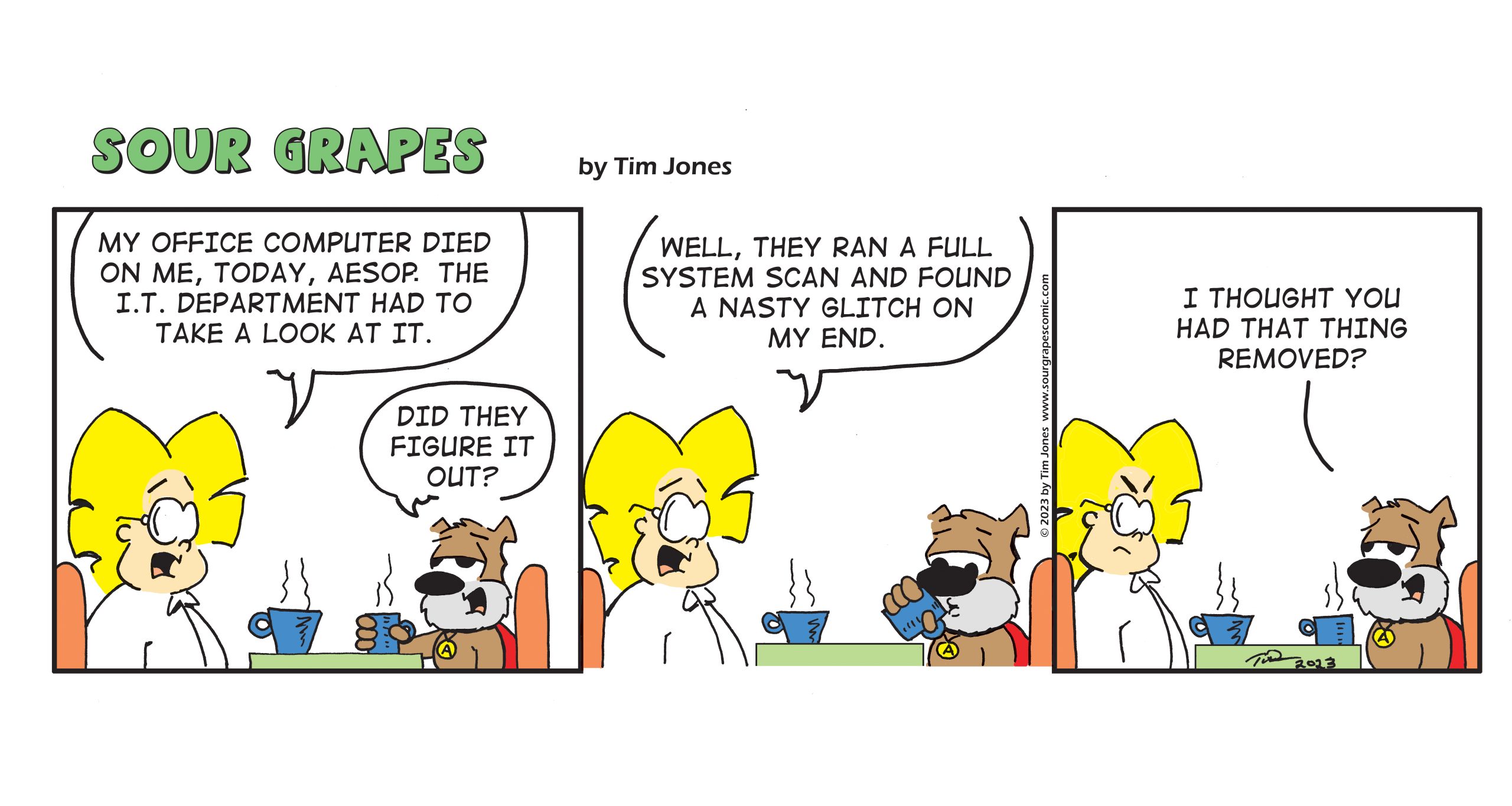 Comic - Sour Grapes: Glitch - What's Up Newp