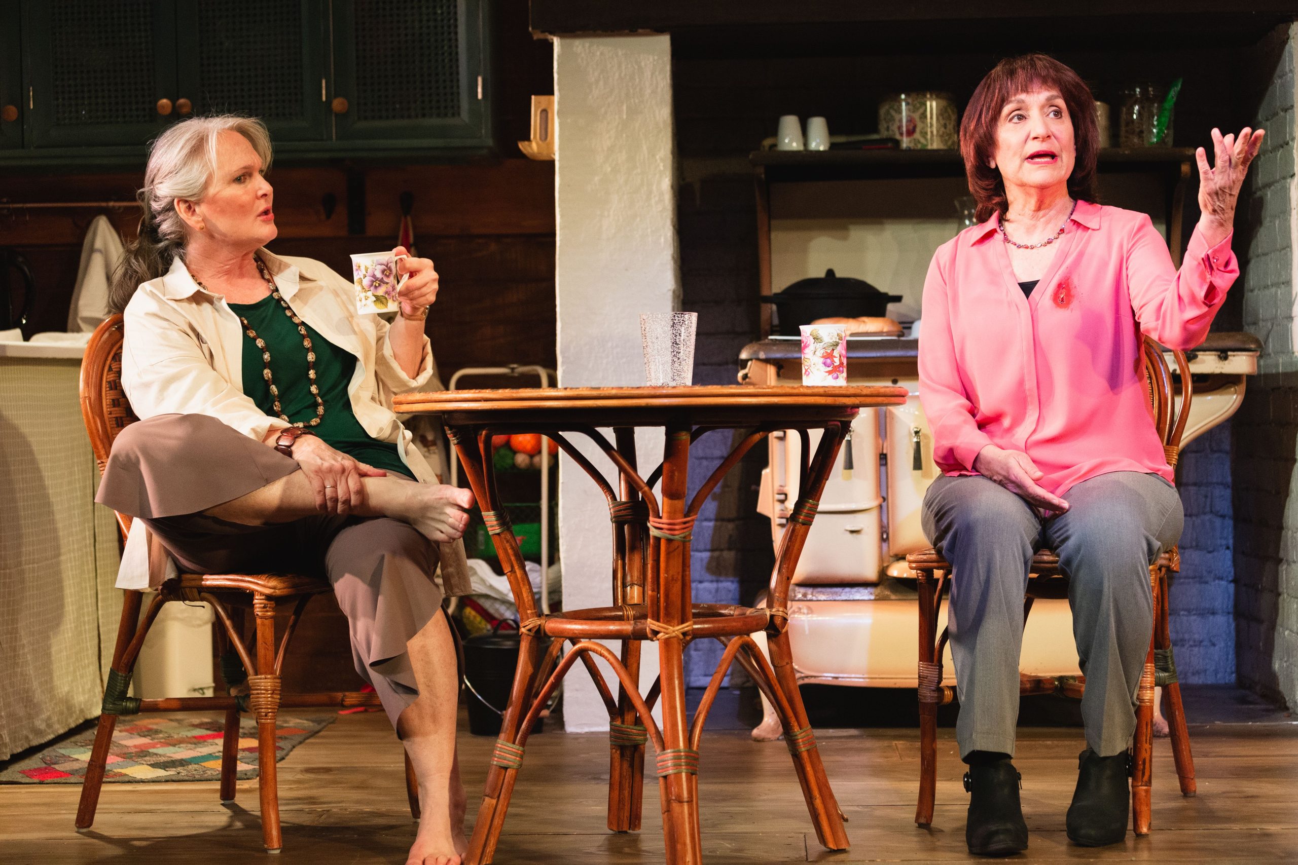 Candice Brown as Hazel, Phyllis Kay as Rose - What's Up Newp