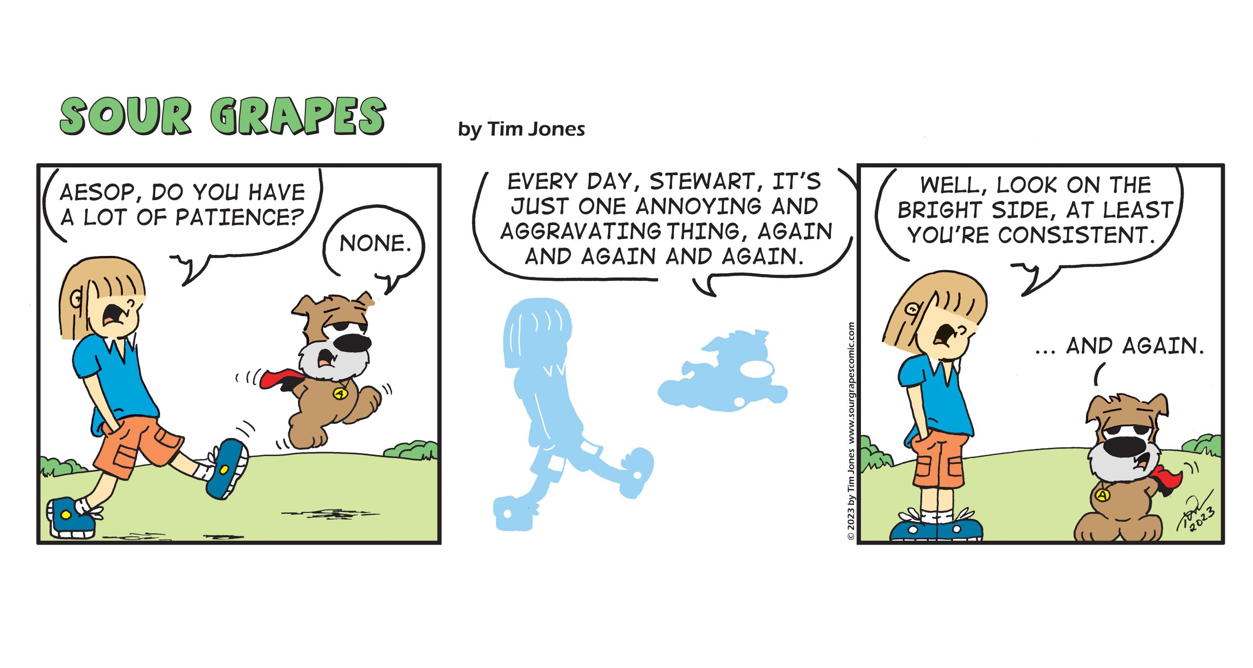 Comic - Sour Grapes: Patience - What's Up Newp