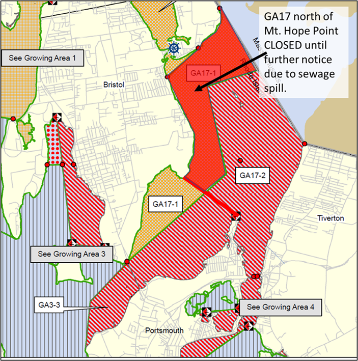 DEM announces extended closure of Mount Hope Bay Shellfishing Area due ...