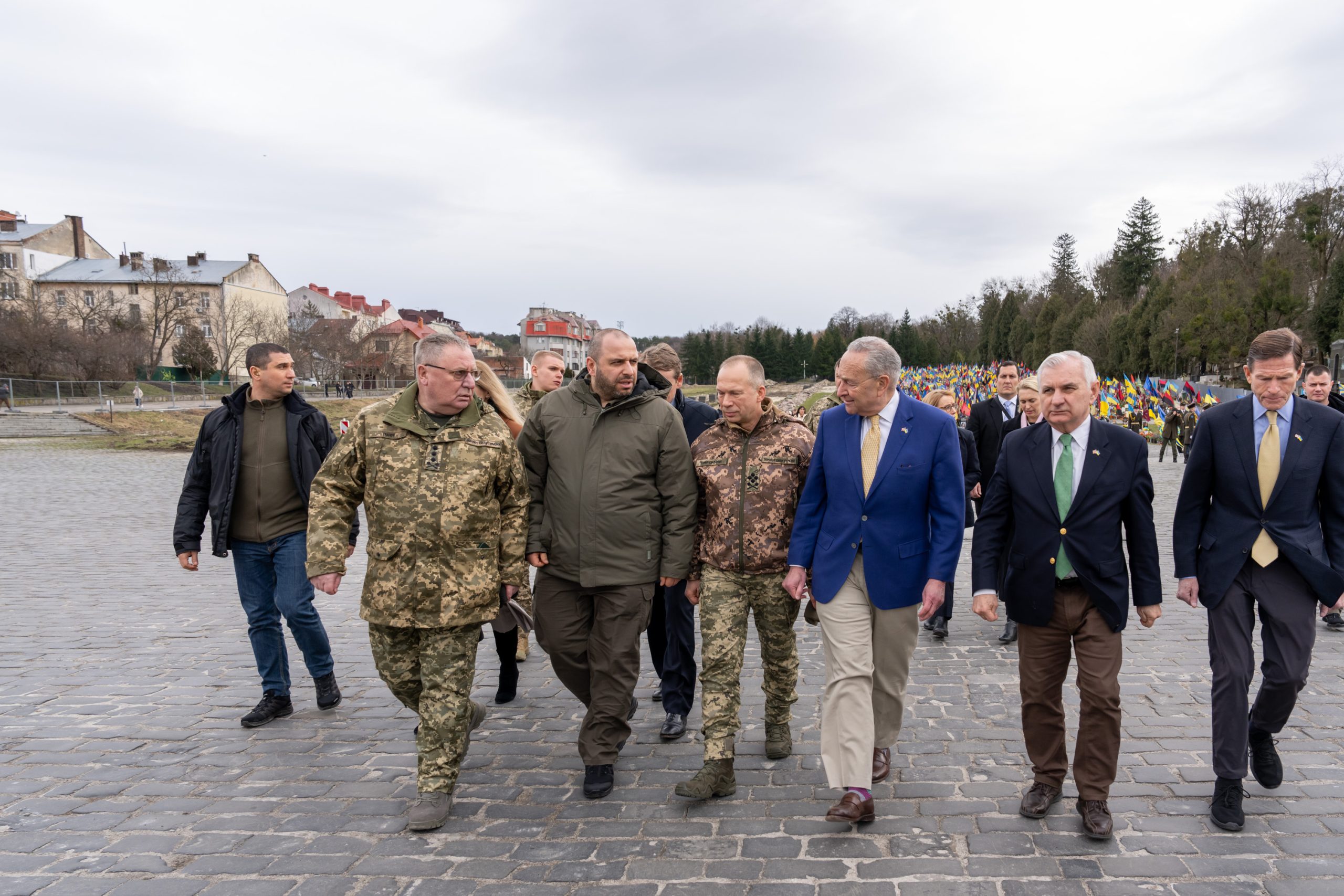 Senator Jack Reed visits Ukraine amid escalating conflict, discusses ...