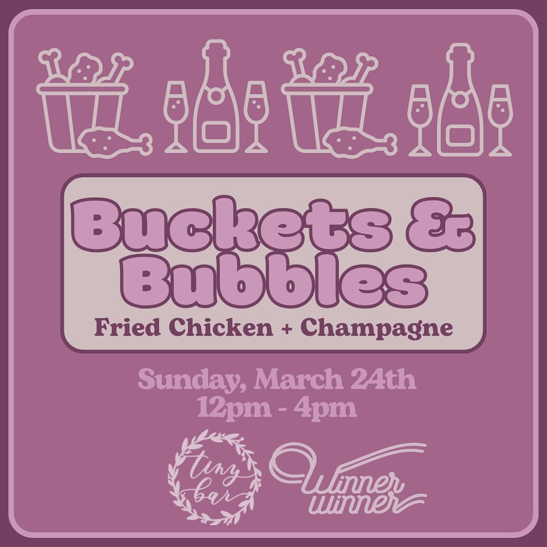 Buckets & Bubbles: Winner Winner to pop up at Tiny Bar in Providence on ...