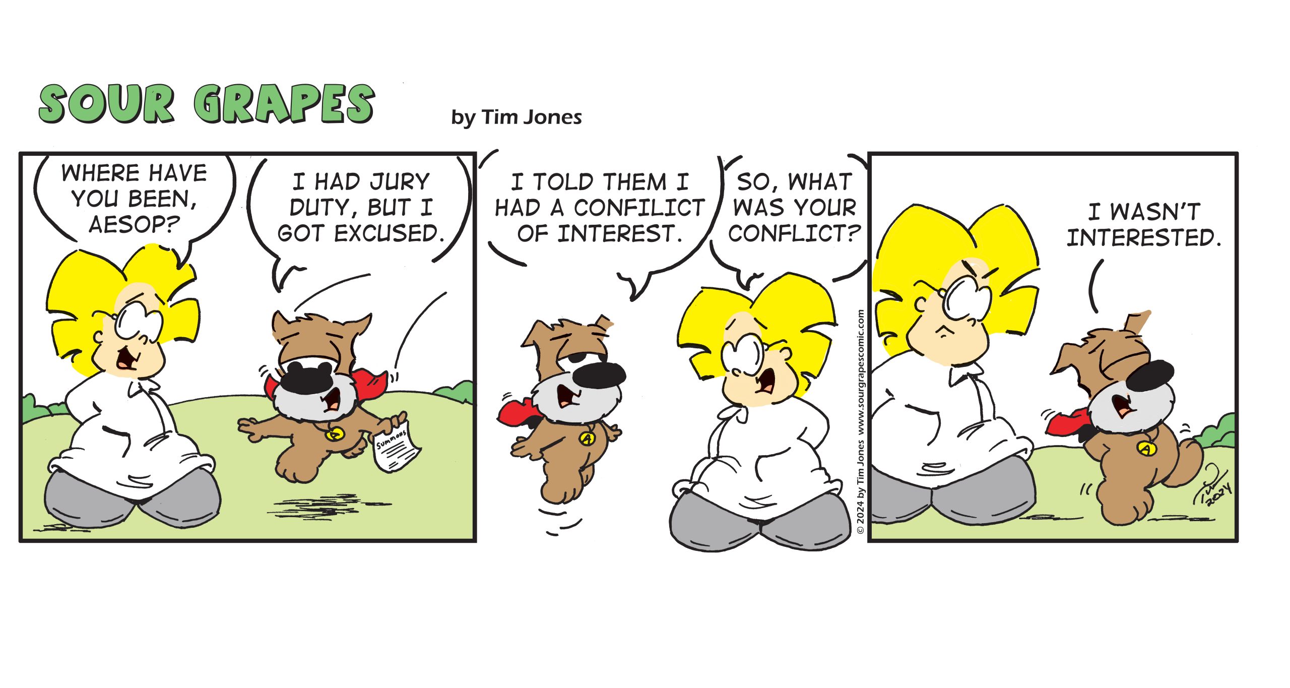 Comic - Sour Grapes: Jury Duty - What's Up Newp