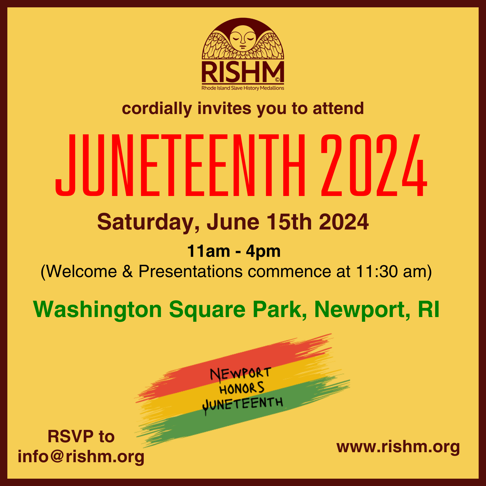 RI Slave History Medallions to host Juneteenth Celebration - What's Up Newp
