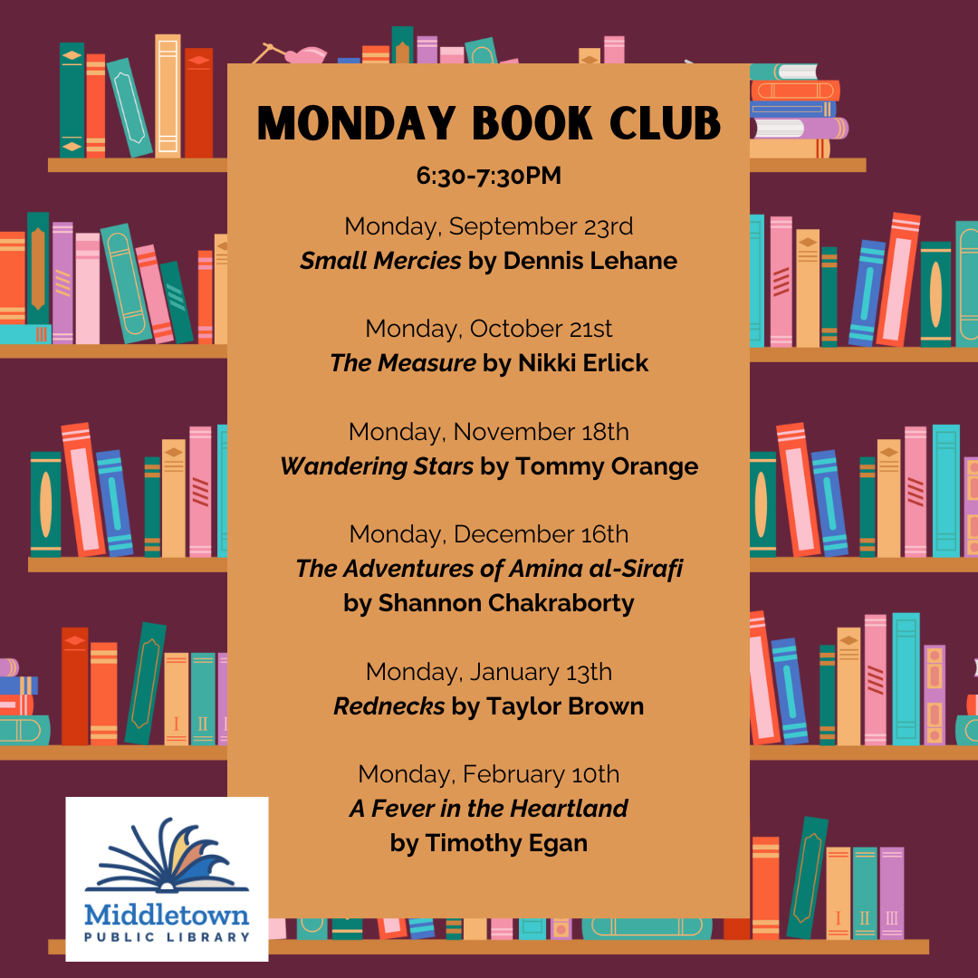 Middletown Library to host Monday Book Club Series - What's Up Newp