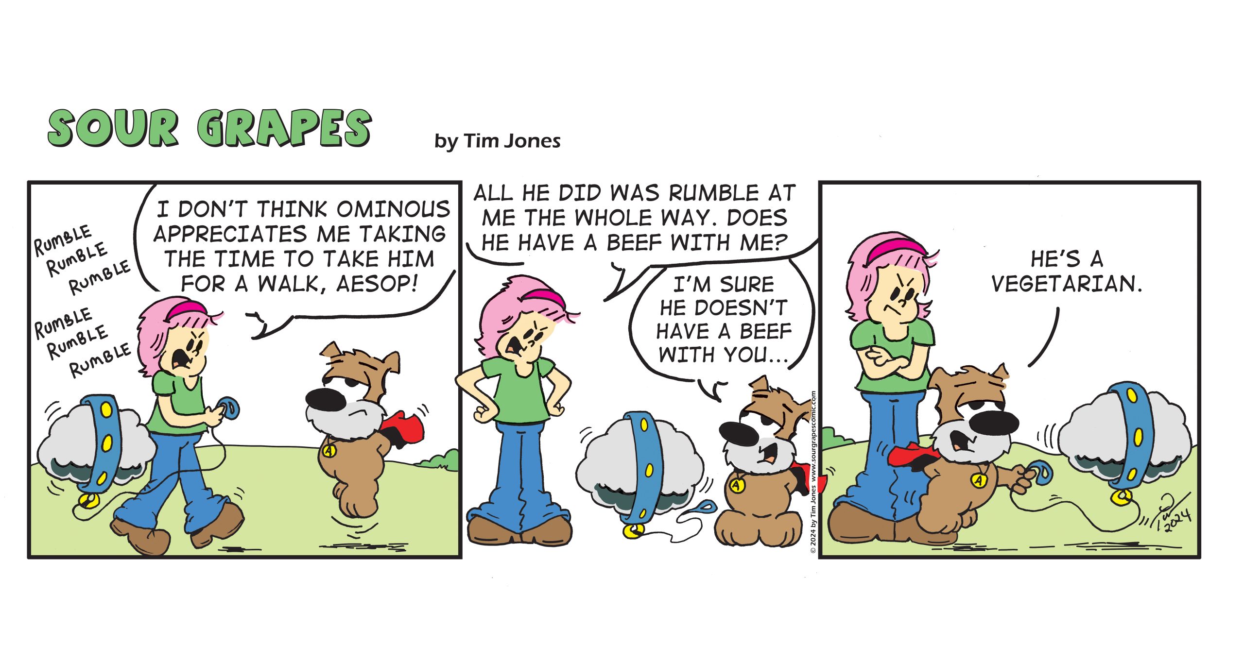 Comic - Sour Grapes: Veggie - What's Up Newp