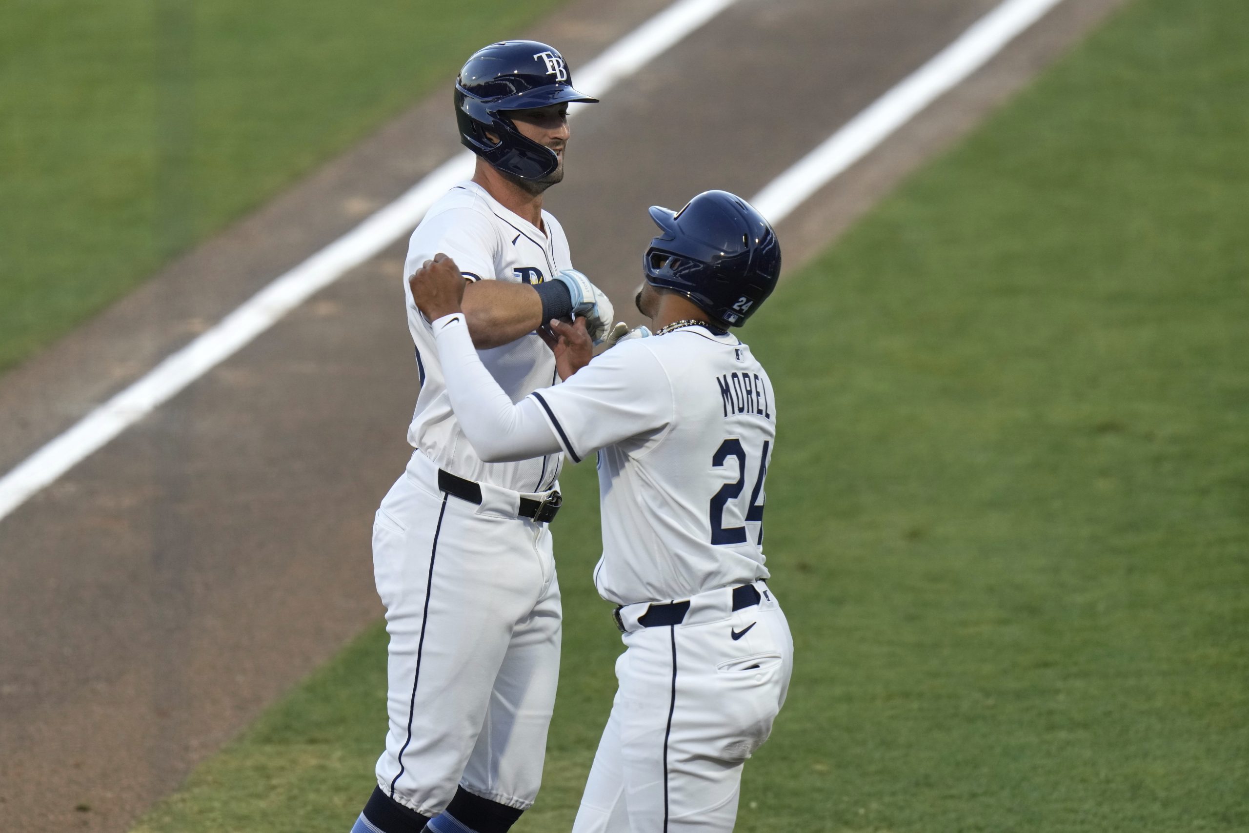 Kameron Misner's 2 home runs back Shane Baz's 6 strong innings as Rays ...
