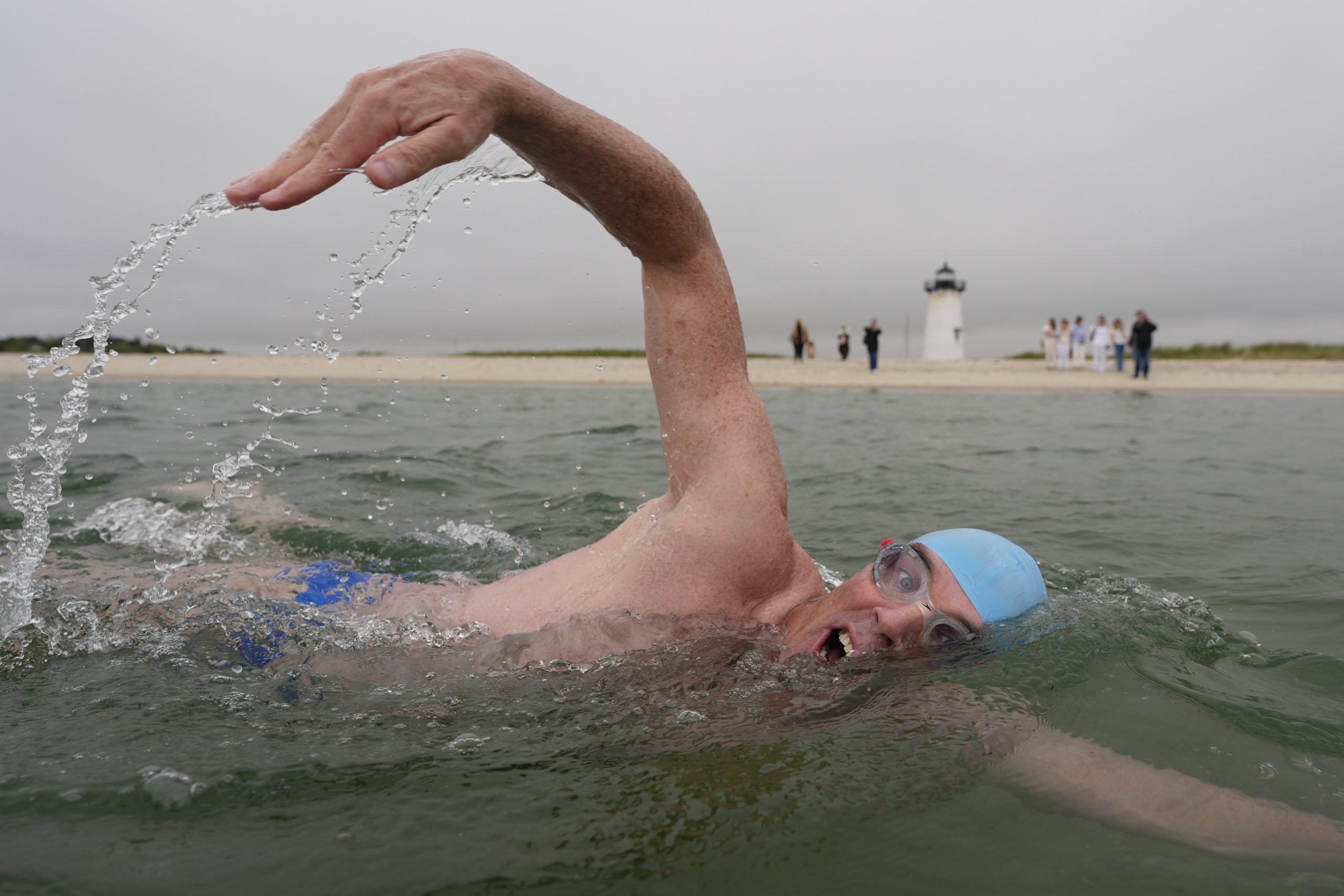 Endurance swimmer is attempting first-ever swim around Martha’s ...