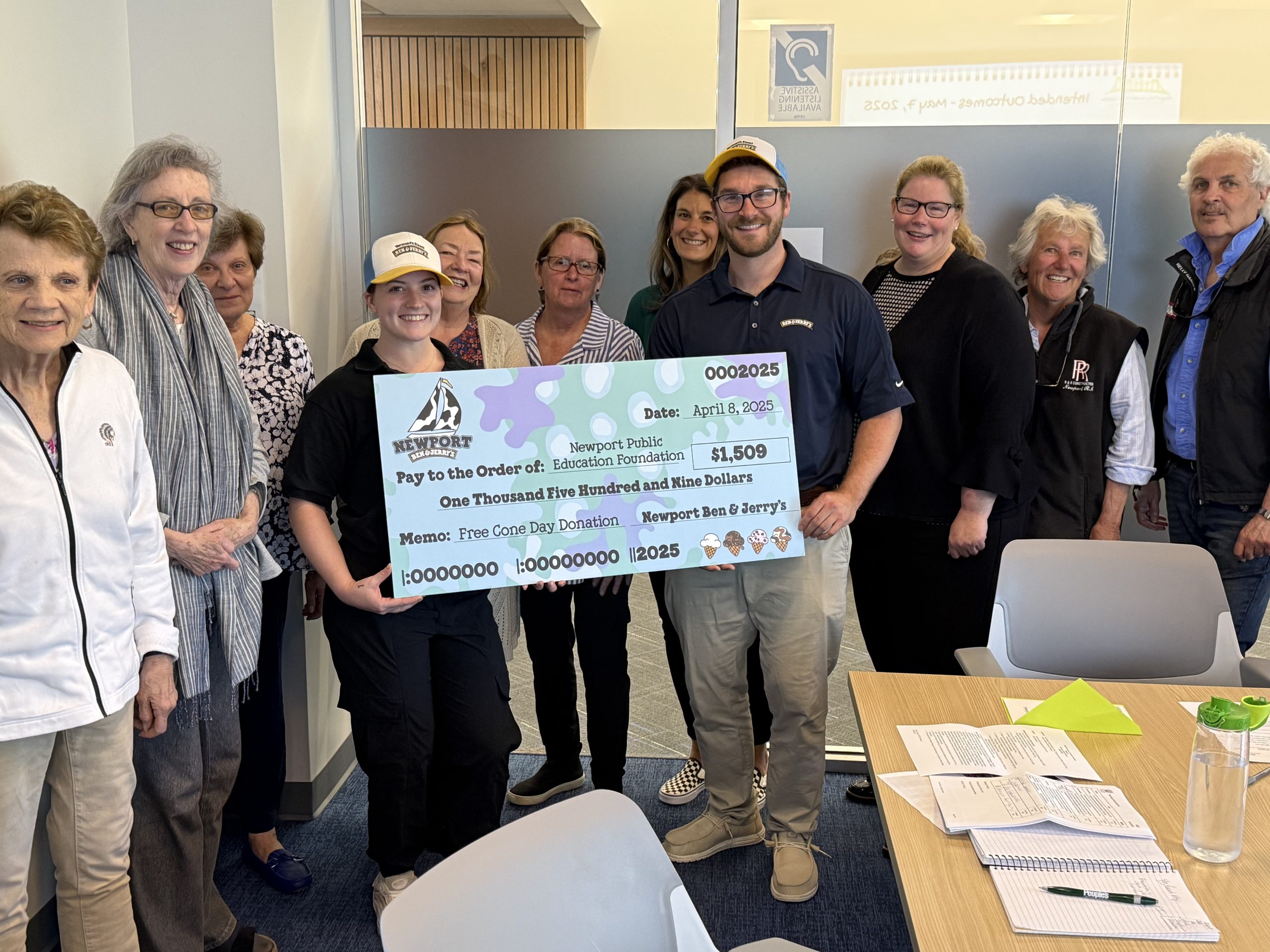 Newport Public Education Foundation receives $1,509 from Ben & Jerry's ...