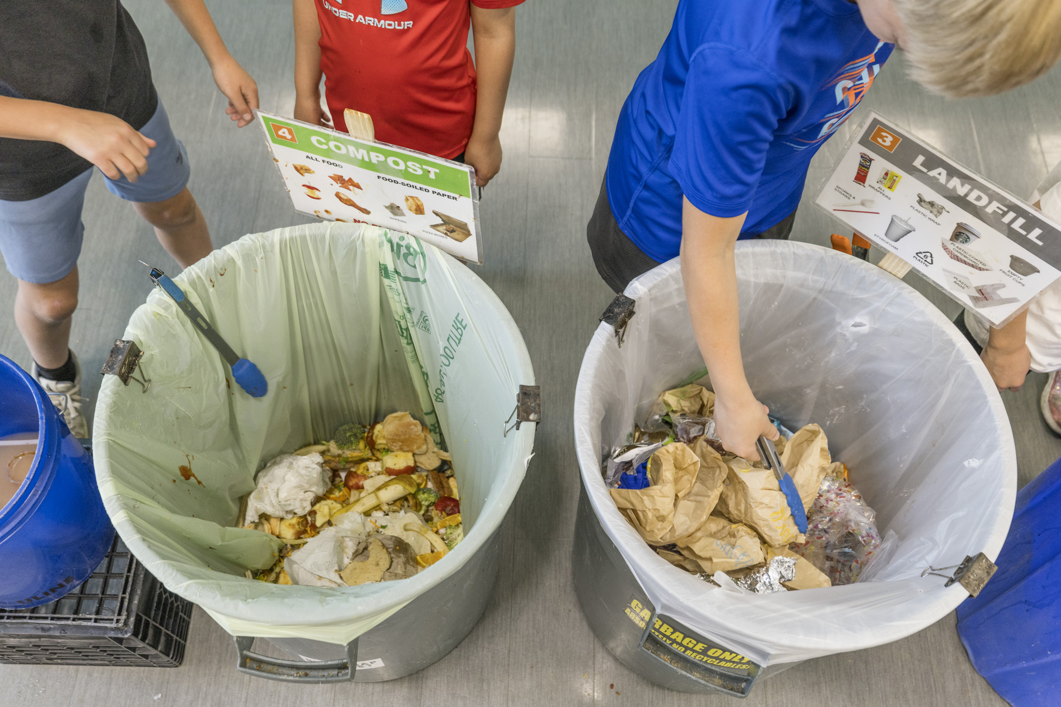 School recycling grants - Compost and Landfill bins - What's Up Newp